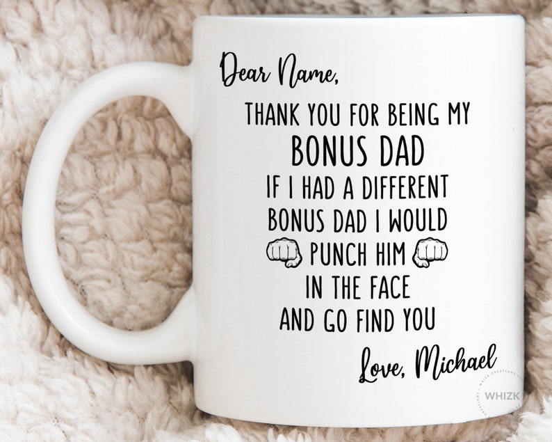 Bonus Dad Gifts Bonus Dad Mug Step Dad Fathers Day Gift - Etsy