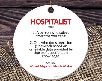 Funny Hospitalist Ornament - Etsy