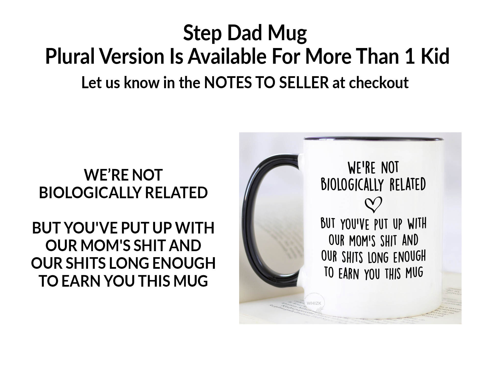 Step Dad Gift for Step Dad Mug Bonus Dad Step Fathers Day - Etsy
