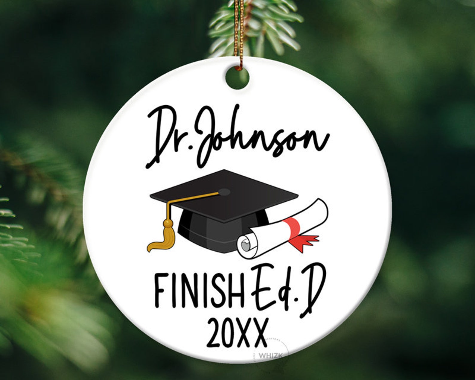 EDD Ornament EDD Graduation Gift for Her Him ED.D Doctoral - Etsy
