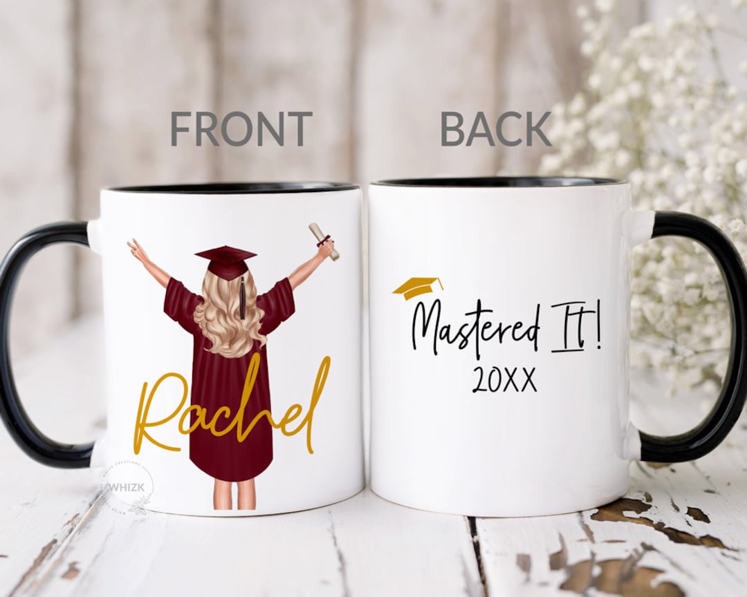 Masters Degree Graduation Gift for Her, Mastered It Mug 2024 ...