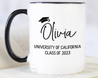 Custom Graduation Mug Personalized Graduation Gift College - Etsy