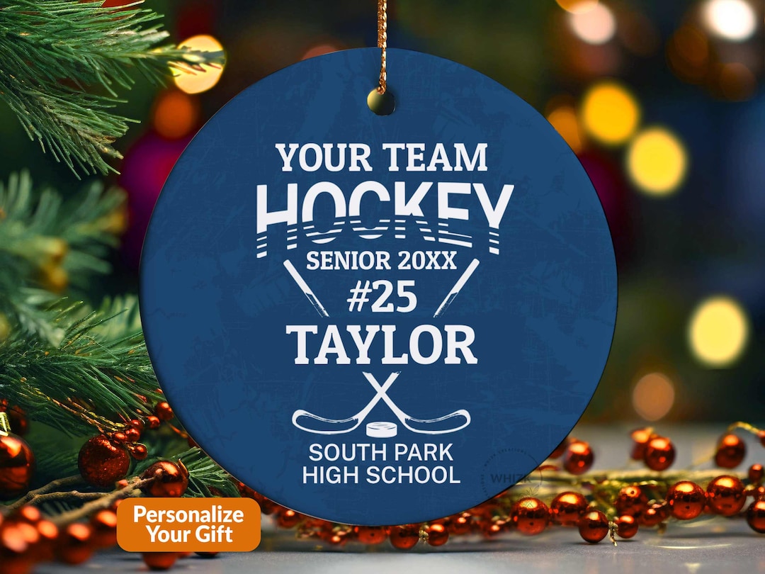 Senior Hockey Ornament, Ice Hockey Senior Night Gifts, Ice Hockey ...