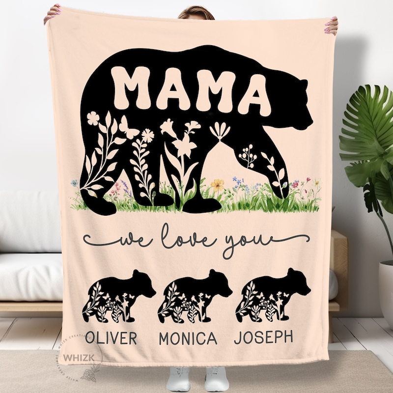 Mom From Kids Blanket - Etsy