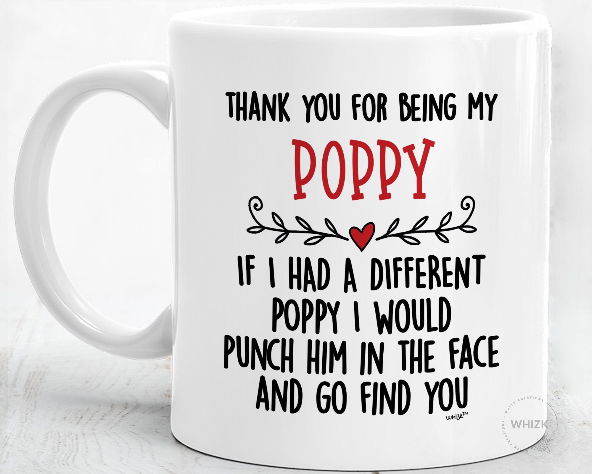 AU Poppy Gifts Poppy Mug Best Poppy Gift Poppy Birthday | Etsy