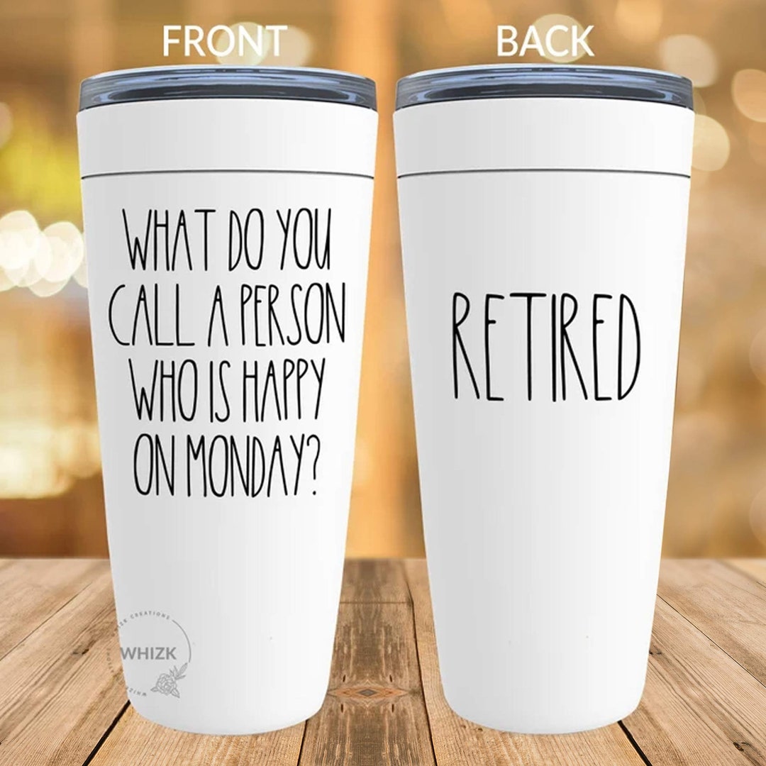 Retirement Tumbler, Happy Retirement Gifts for Women Men, Gifts for ...