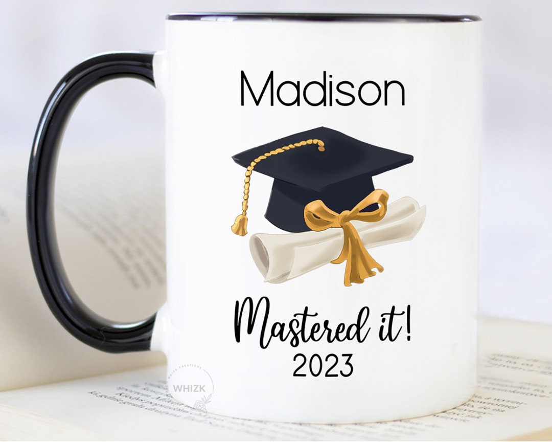 Masters Degree Graduation Gift for Her Him, Mastered It Mug ...