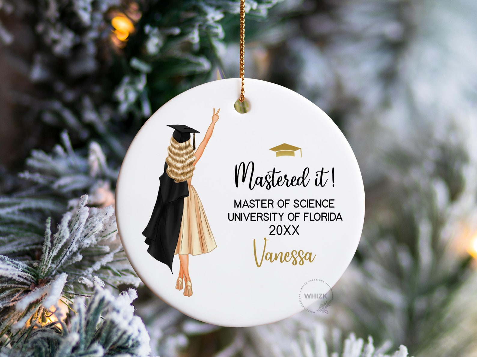 Masters Degree Ornament, Masters Degree Graduation Gifts for Her, MBA ...