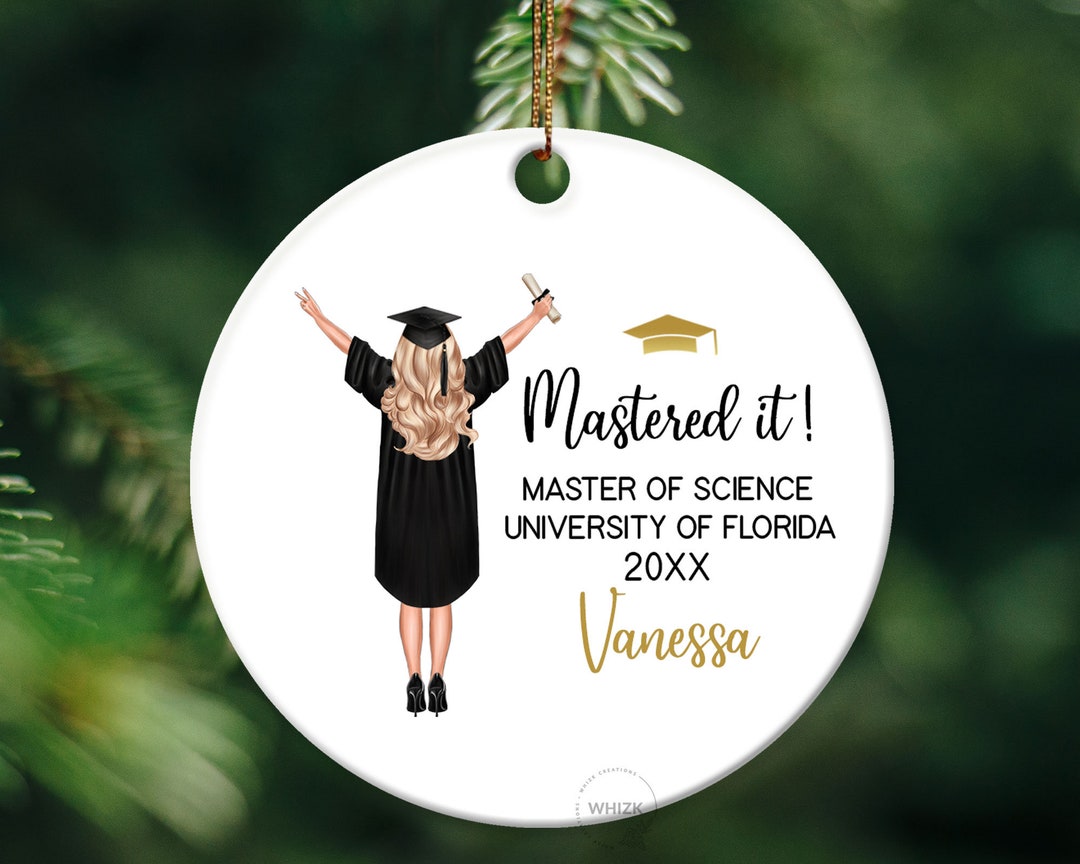 Masters Degree Ornament Masters Degree Graduation Gift for - Etsy