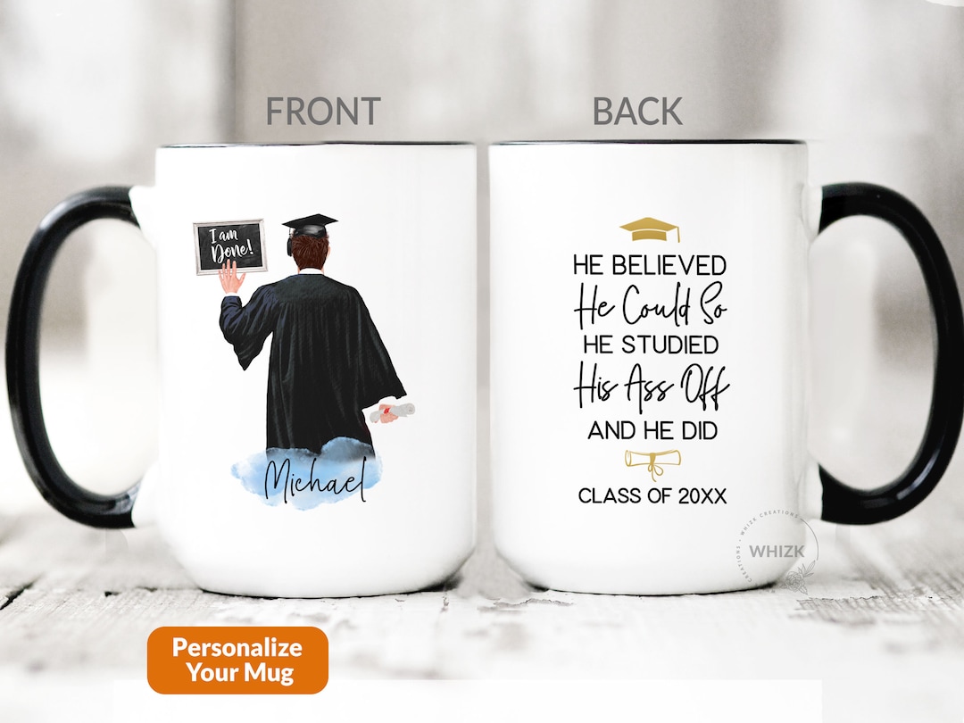 Graduation Mug, High School Graduation Gift for Him, Personalized ...