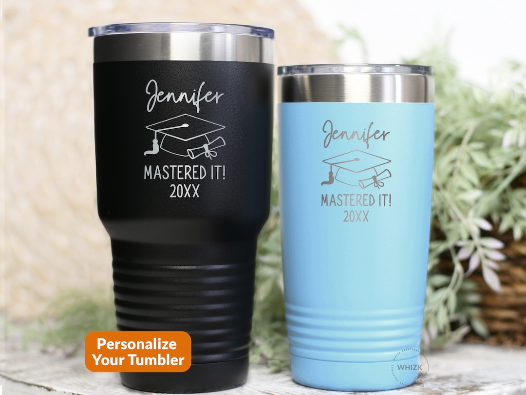 Masters Degree Graduation Gift for Her Him, Mastered It 2026 Tumbler ...