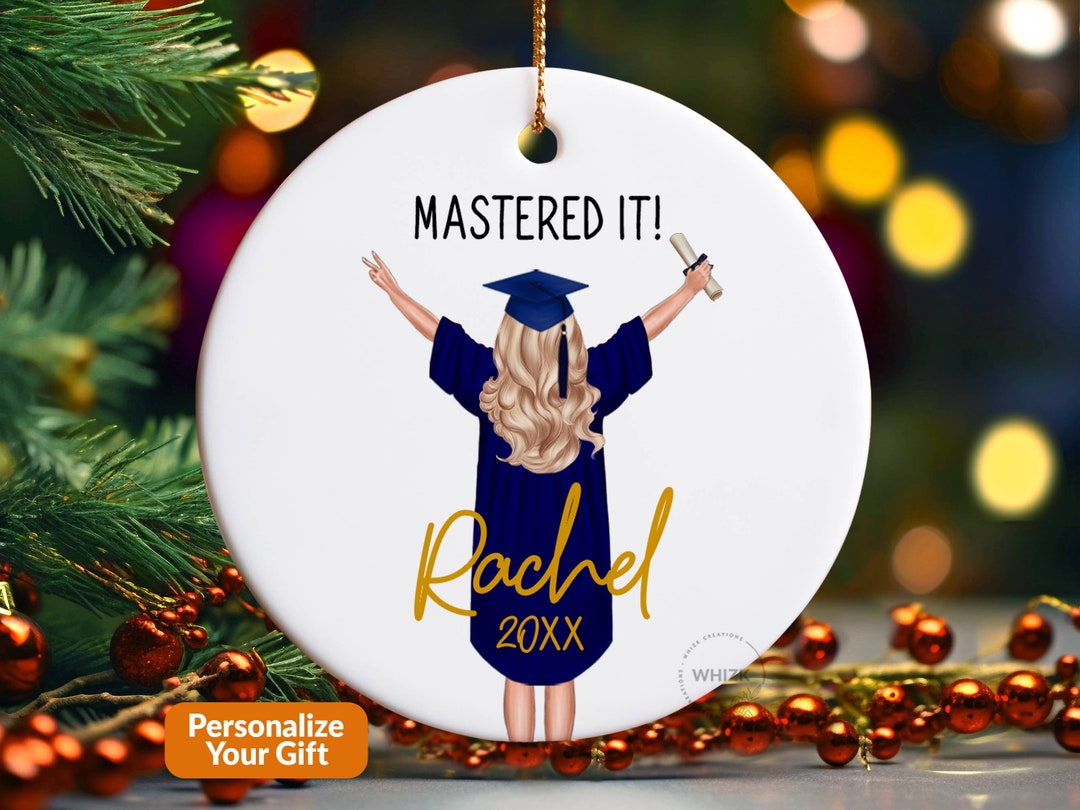 Masters Degree Graduation Gift for Her, Masters Degree Ornament ...