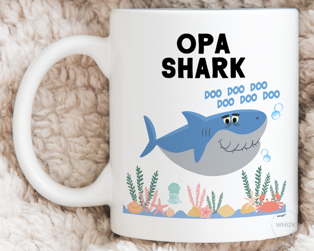 Opa Gifts, Opa Shark Mug, Best Opa Fathers Day Gift From Granddaughter ...
