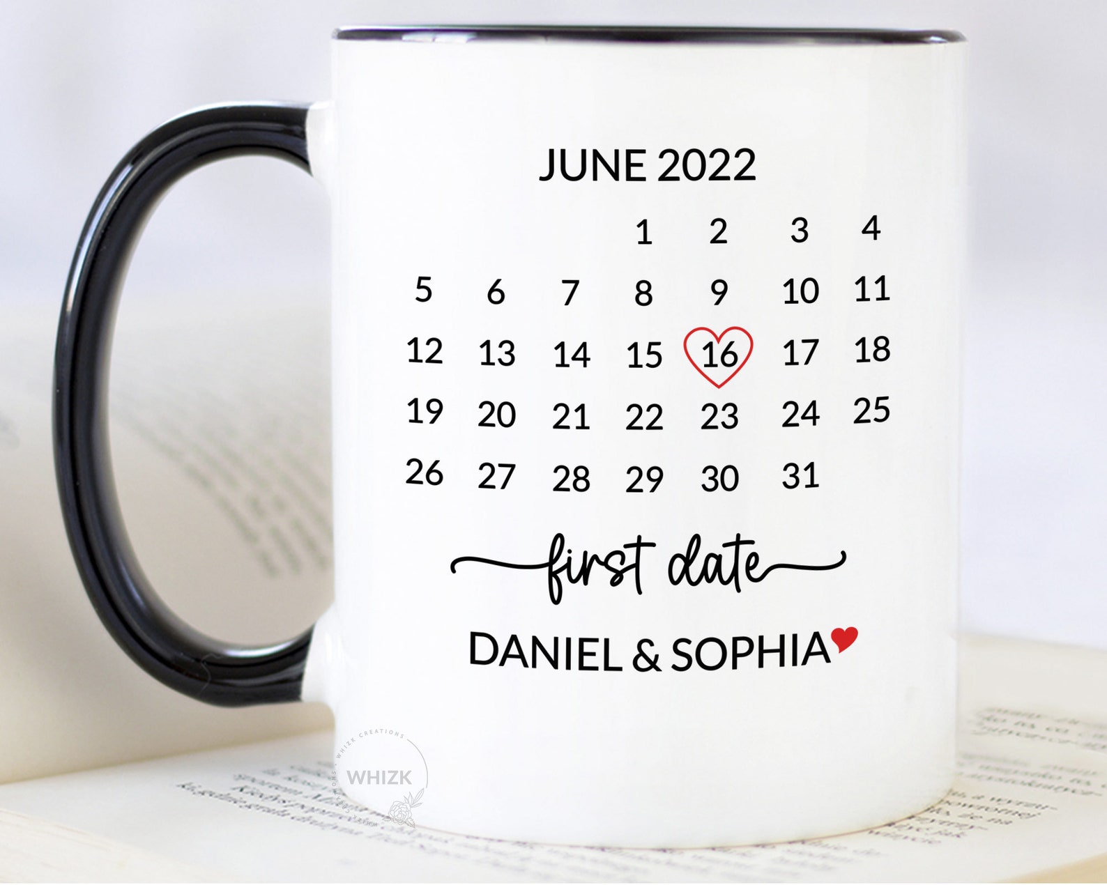 Our First Date Gift, Valentines Gift for Him Her Personalized Couple ...