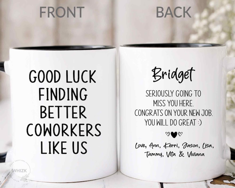 Going Away Gift for Coworker Leaving Mug Farewell Gift for - Etsy