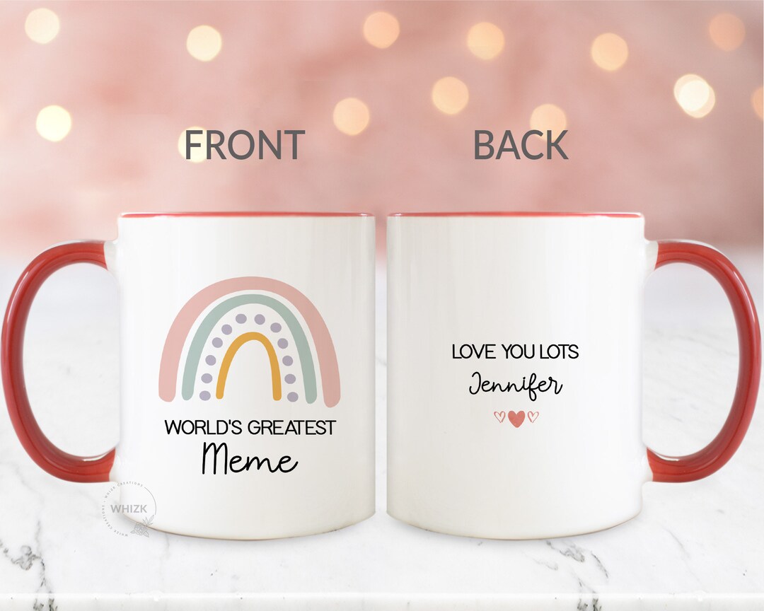 Meme Gifts for Meme Mug, Personalized Meme Birthday Gift Mothers Day ...