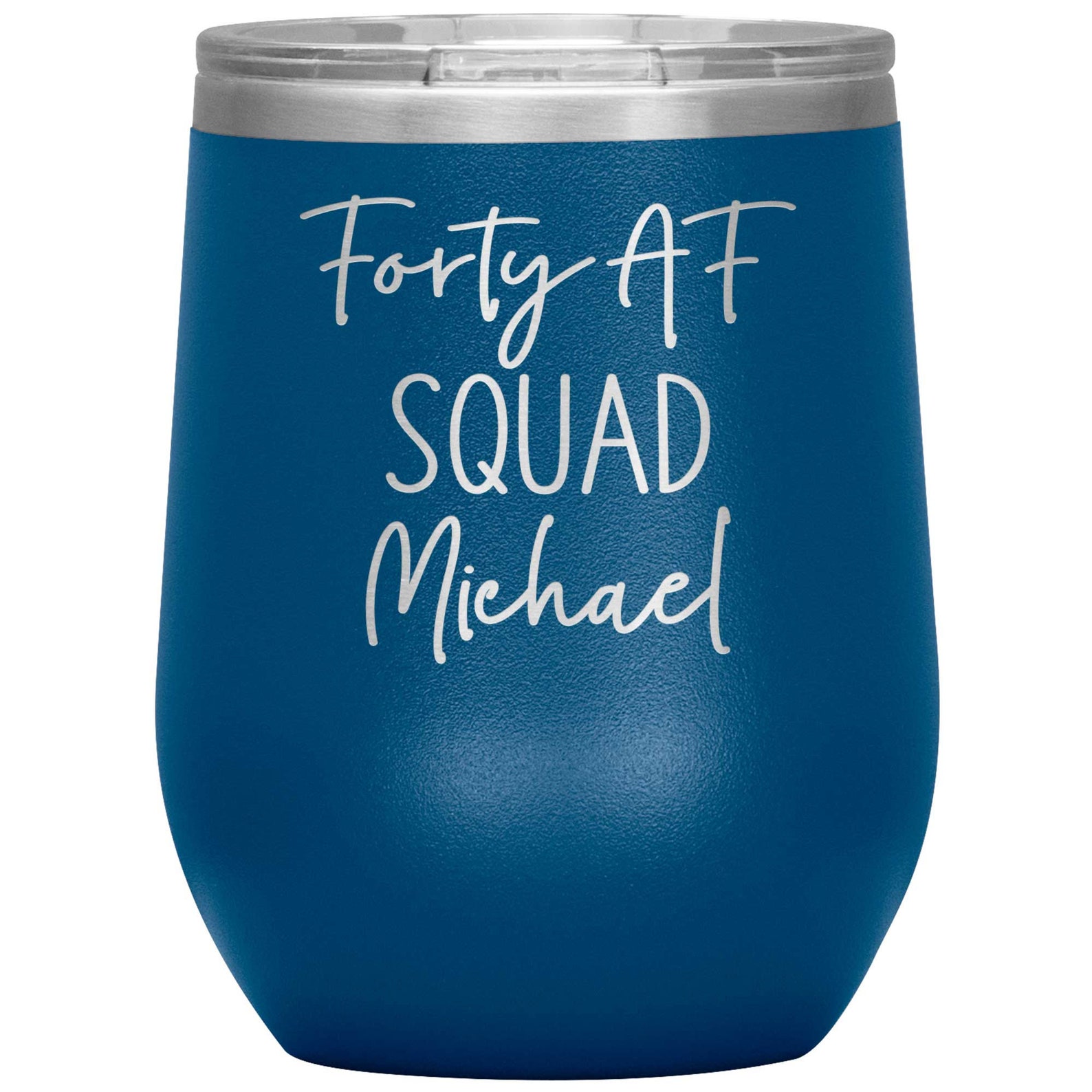 40th Birthday T For Women Forty Af Wine Tumbler 40 Af Etsy