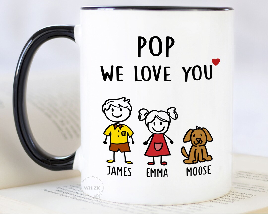 Pop Gift for Pop Mug, Personalized Pop Birthday Gift Fathers Day Gift ...