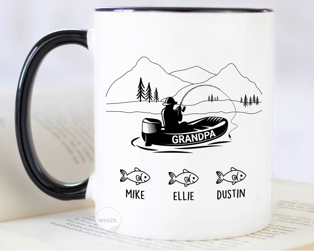 Grandpa Fishing Gifts for Grandpa Mug, Grandpa Fathers Day Gift With ...