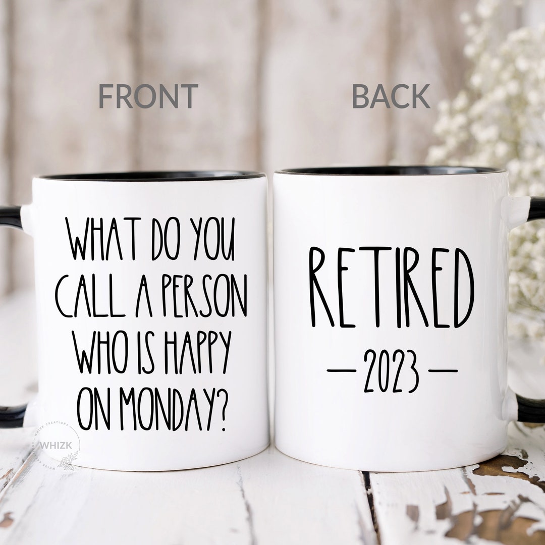 Retirement Gifts for Women Men Funny, Happy Retirement Mug, Teacher ...