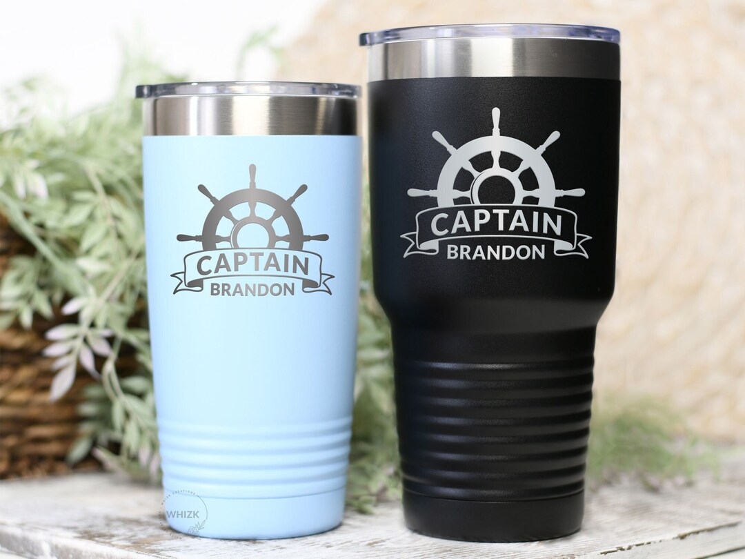 Boat Gifts, Boat Owner Tumbler, Personalized Boat Captain Gift for Men ...