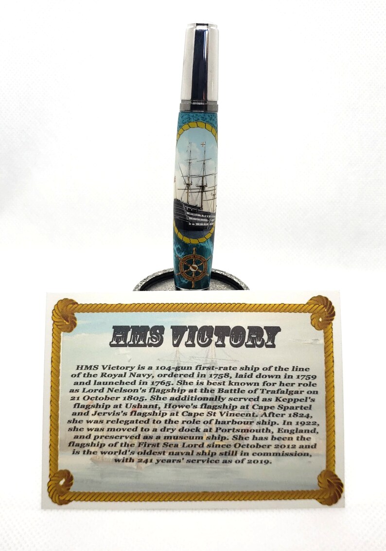 HMS Victory Artifact Ballpoint Pen Handmade Historical Pen - Etsy UK