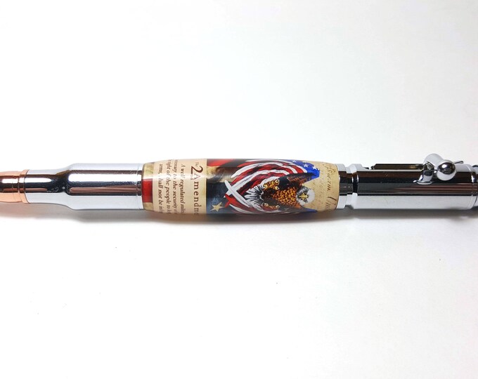Second Amendment Bolt Action Ballpoint Pen - 2A Acrylic Pen - Freedom ...