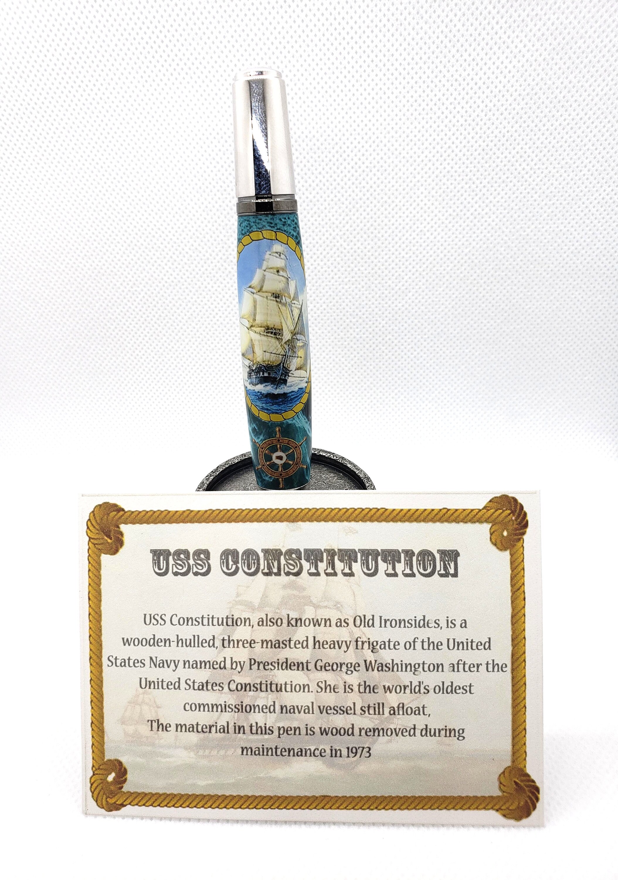 USS Constitution Artifact Ballpoint Pen Handmade Historical Pen United ...