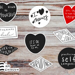 Work in Progress Sticker Self Compassion Sticker Positively - Etsy
