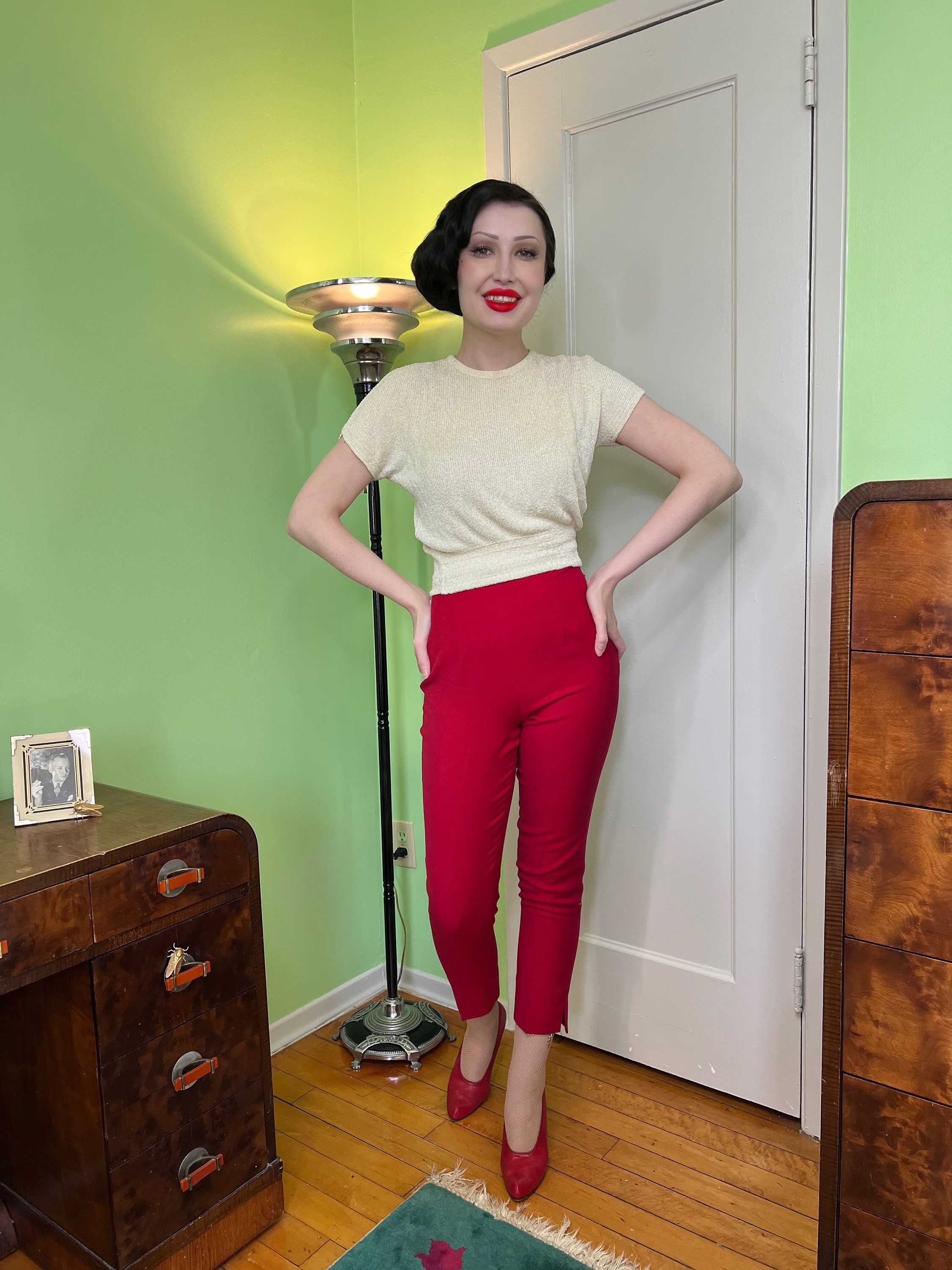 1940s/1950s Bad Girl Knit Sweater - Etsy