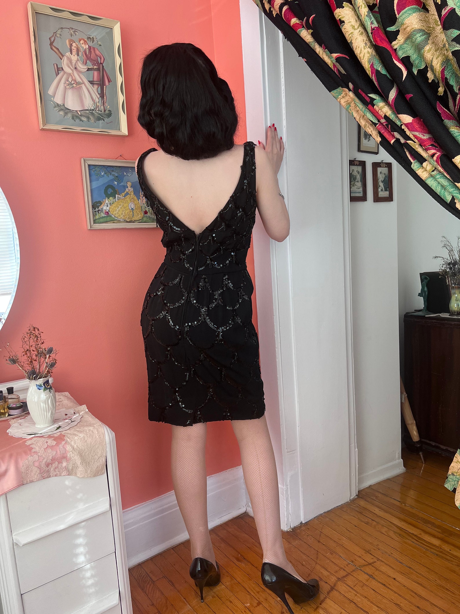 1950s Marilyn Monroe Mermaid Sequin Wiggle Dress - Etsy
