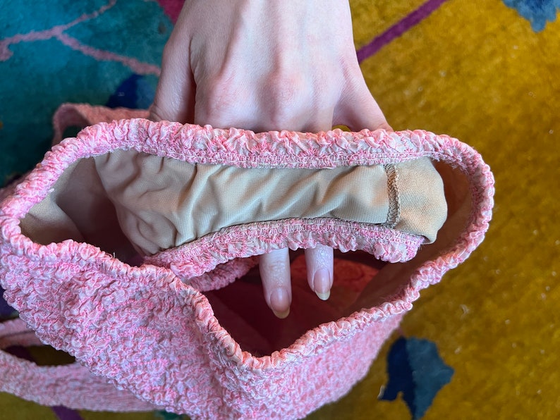 1950s peter Pan Pink Swimsuit - Etsy