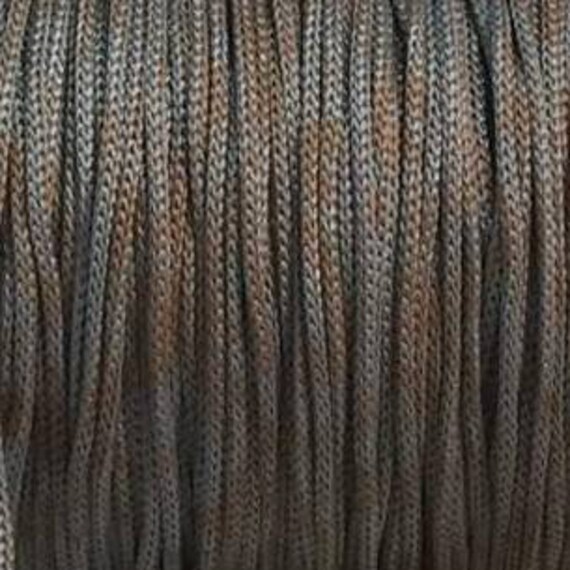 Gray Brown Paracord Cord 2mm Multi Colored Braided Cord Para | Etsy