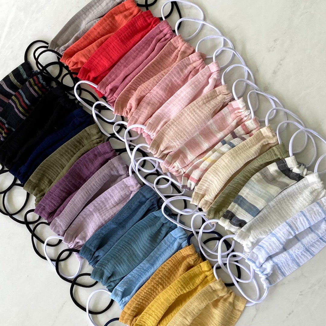 Muslin Bubble Single Layer Face Mask / Kids Face Mask/ Adult Face Mask ...