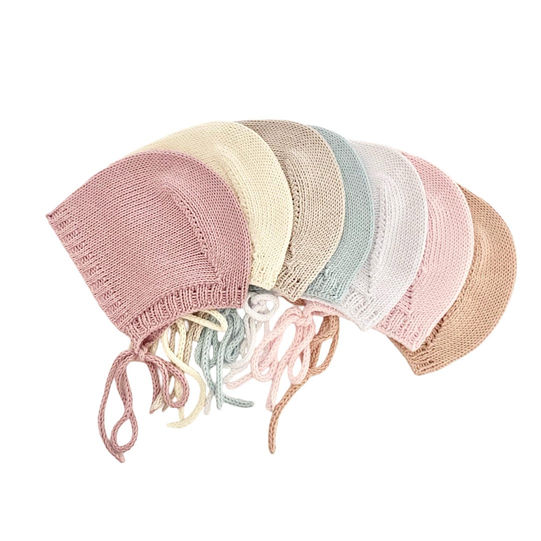 Handmade Cotton Baby/toddler Bonnet: Breathable Seamless. - Etsy