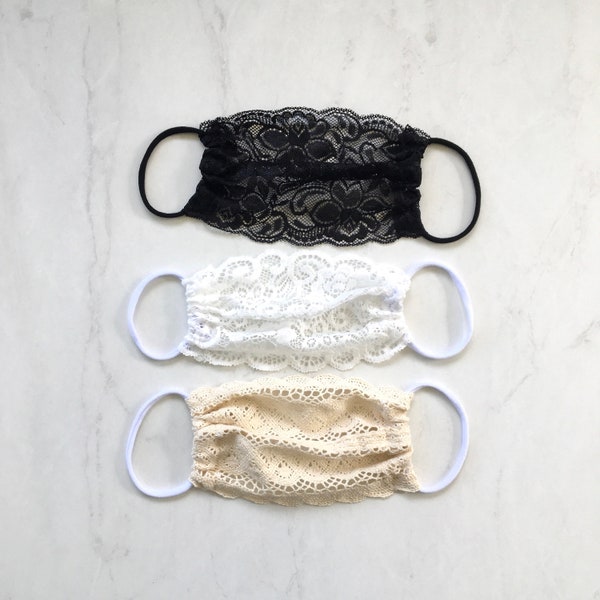 Lace Face Mask - Etsy