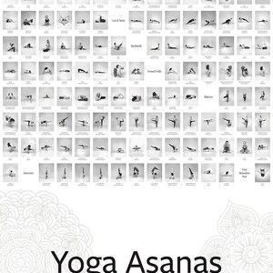 Yoga Asanas Poster - Etsy