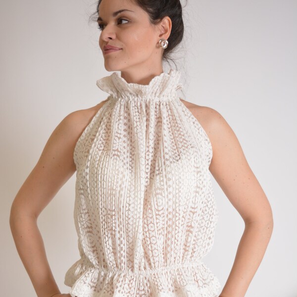 High Lace Collar - Etsy