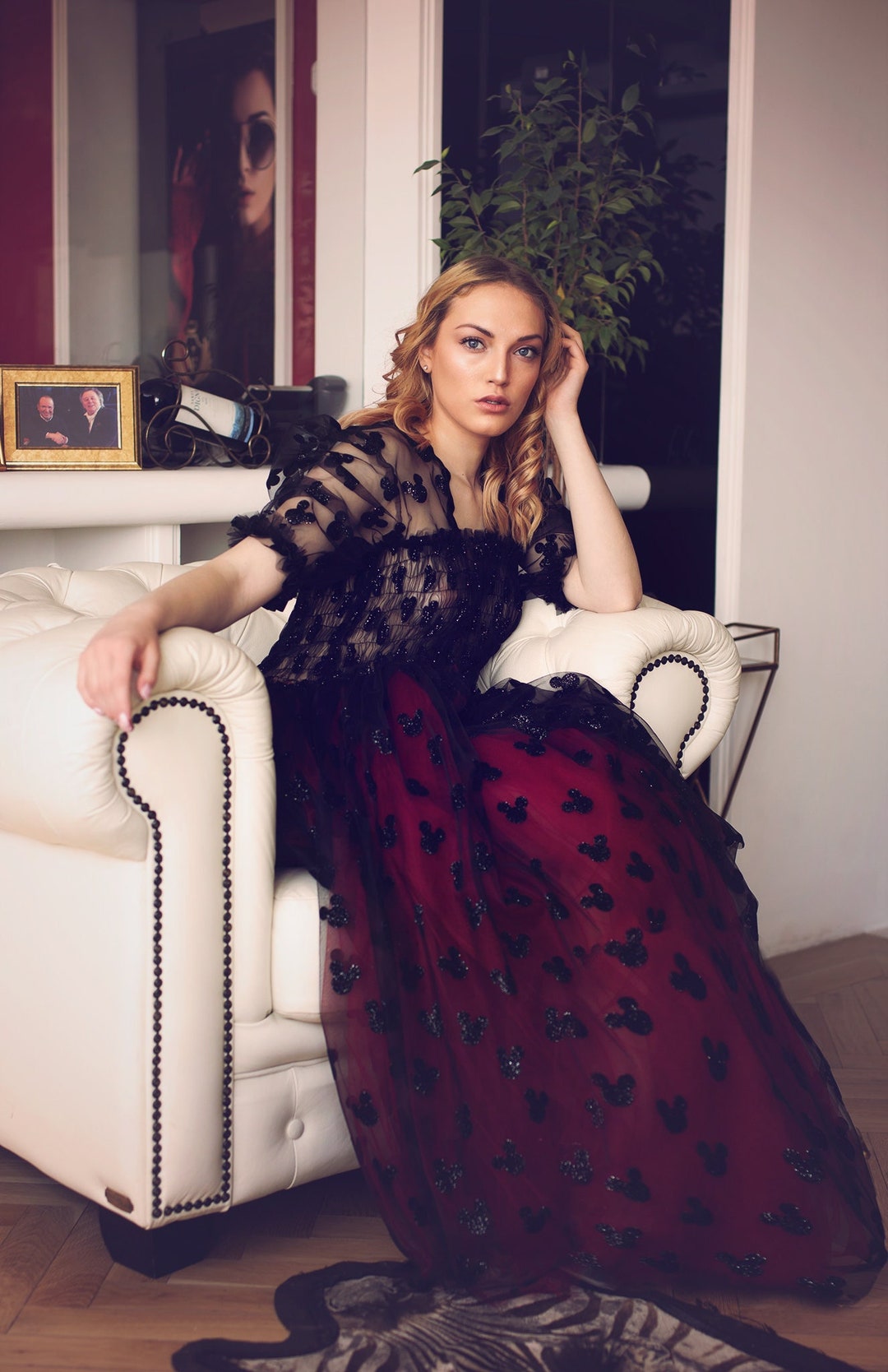 Black Tulle Dress/ Photo Session Dress/ Red Tulle Dress/ - Etsy