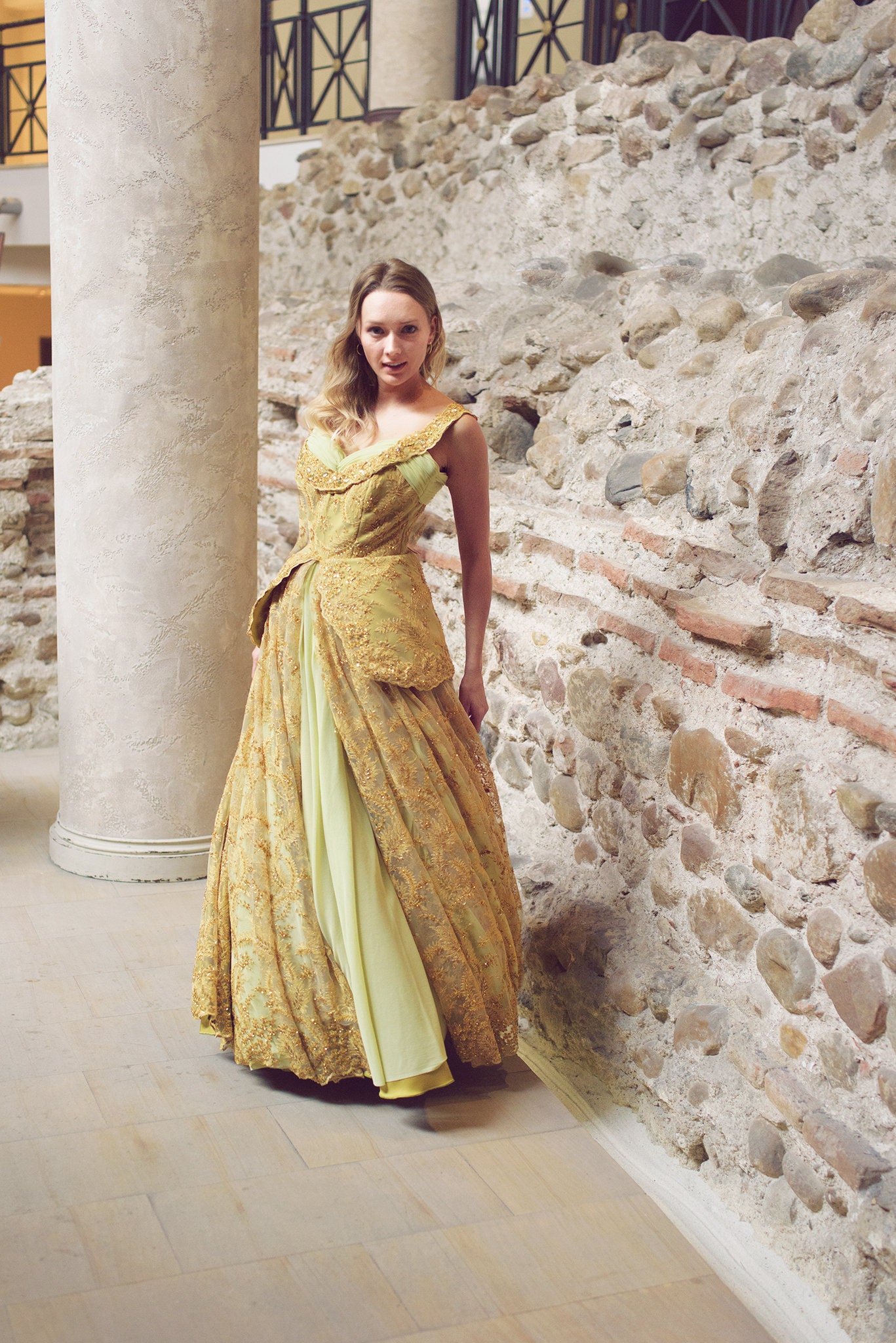 Queen Elizabeth Dress/ Golden Ball Gown/ Beaded Golden Dress/ - Etsy