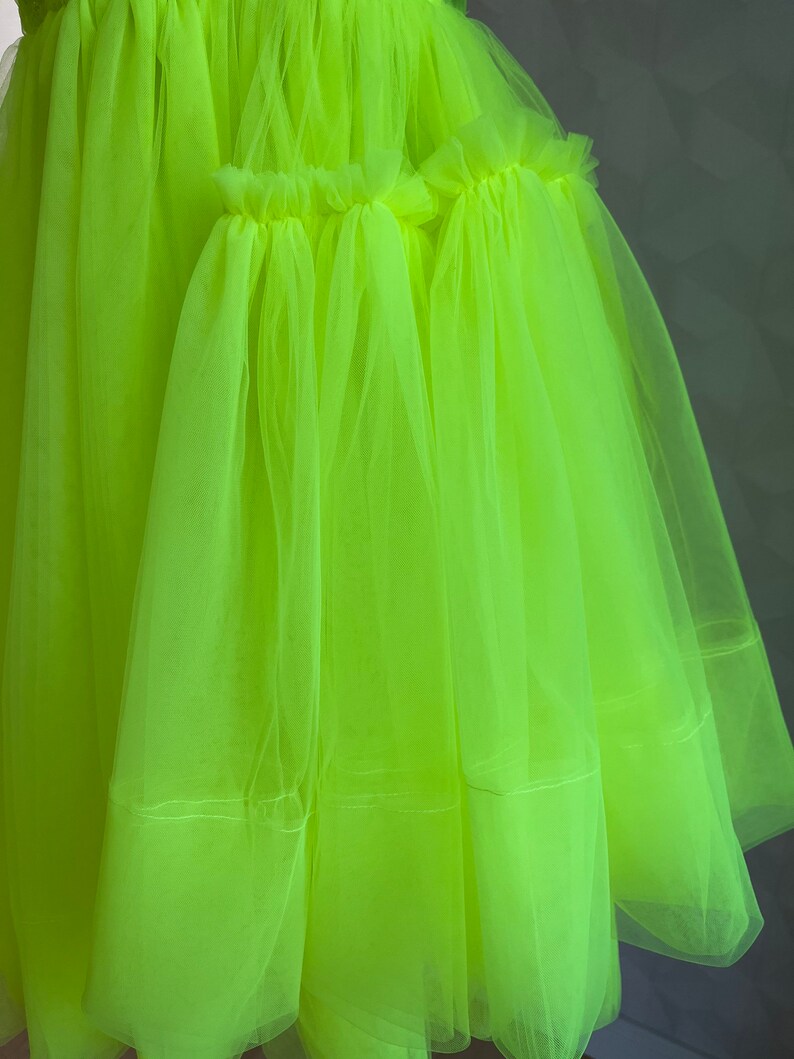 Neon Tulle Dress/ Party Neon Dress/ Festival Neon Dress/ Fancy | Etsy