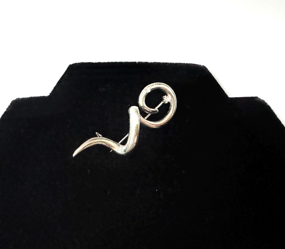 Vintage Ciro Silver Tone Swirl Statement Brooch - Etsy
