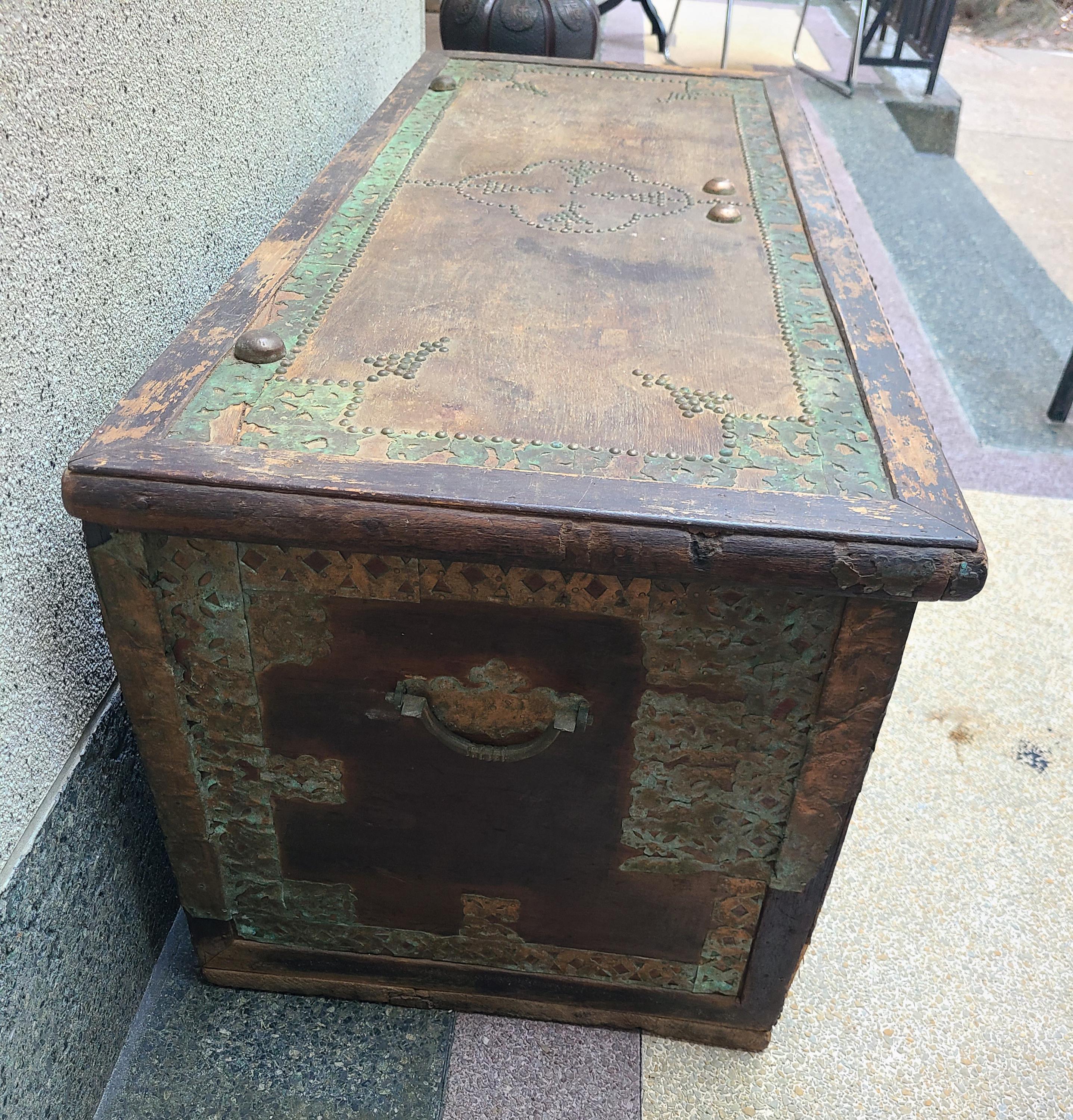 Antique Zanzibar Wooden Chest With Drawers - Etsy