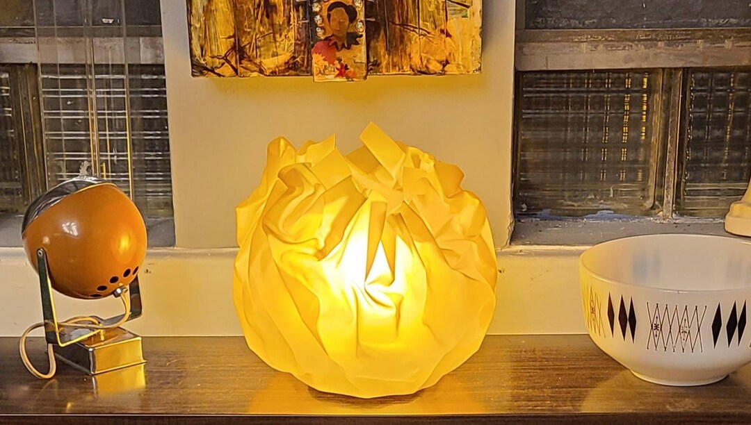 1996 Modern Art Lyn Godley & Co Crinkle Lamp - Etsy