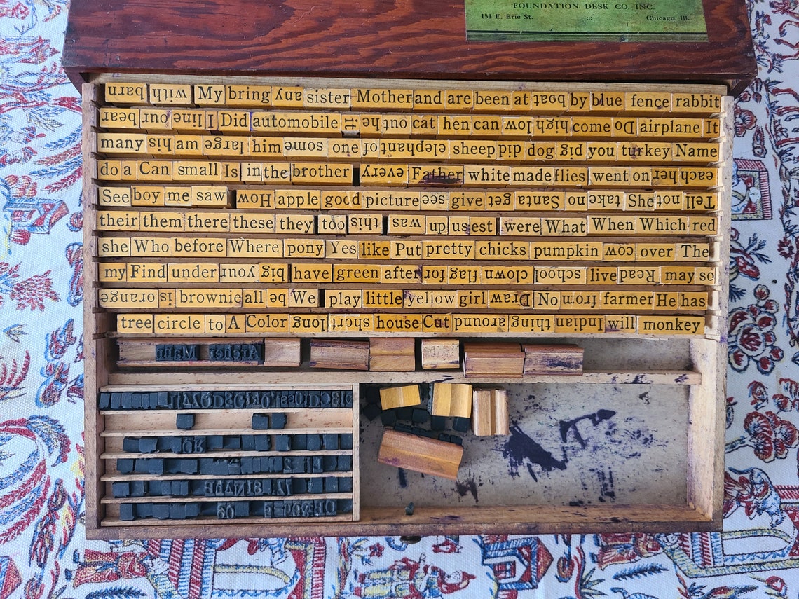 Foundation Printer and Duplicator 1934 Model Printing Blocks Set - Etsy