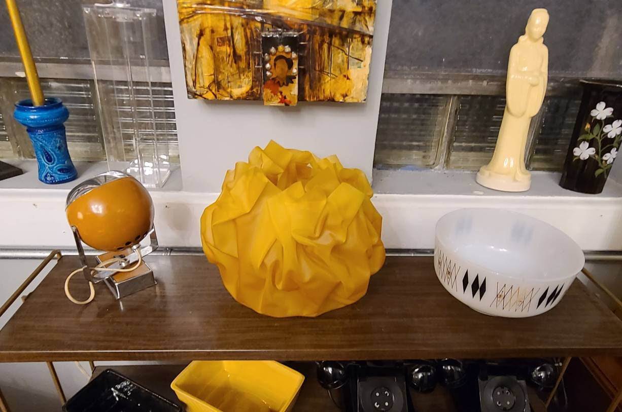 1996 Modern Art Lyn Godley & Co Crinkle Lamp - Etsy