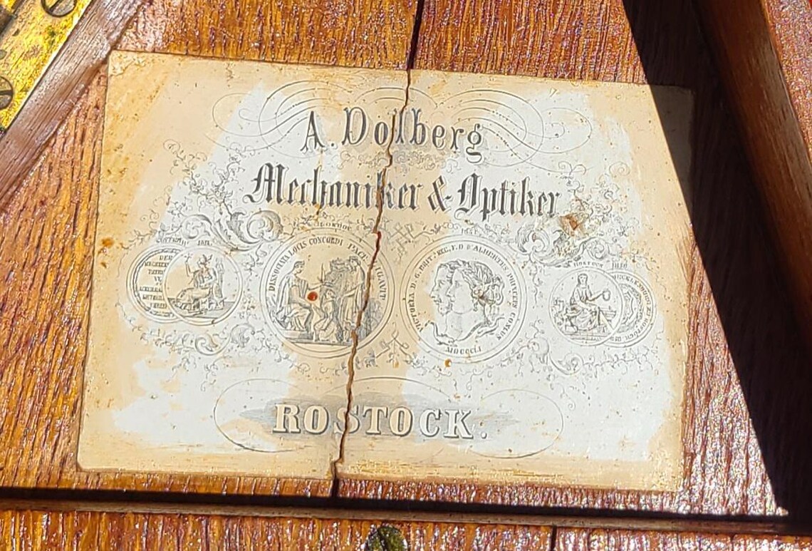 1850's Nautical Octant for Navigation A. Dolberg Rostock Germany - Etsy