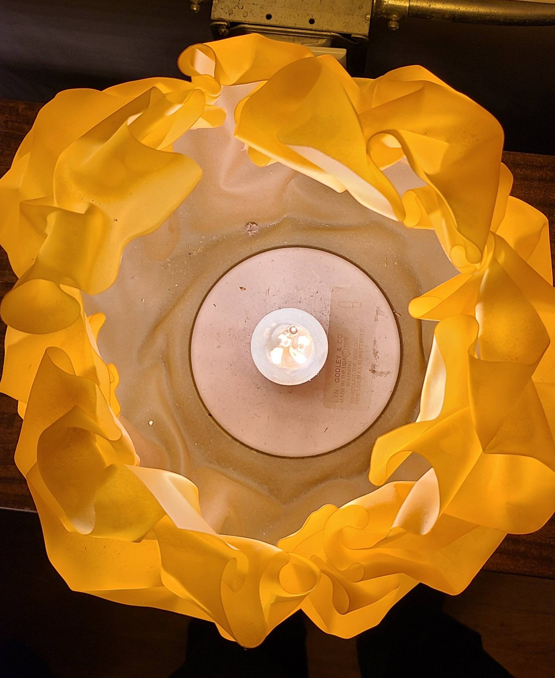 1996 Modern Art Lyn Godley & Co Crinkle Lamp - Etsy