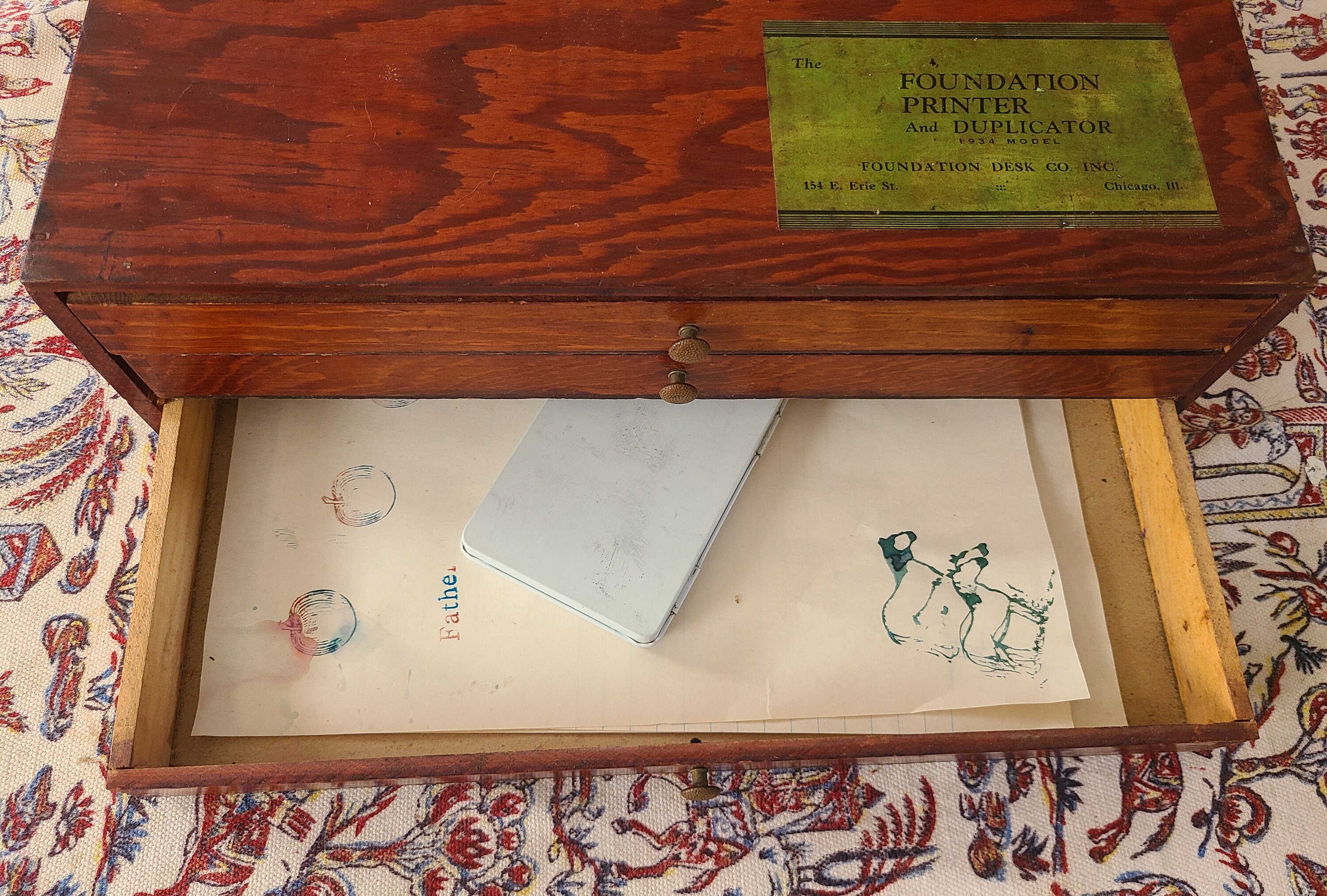 Foundation Printer and Duplicator 1934 Model Printing Blocks Set - Etsy