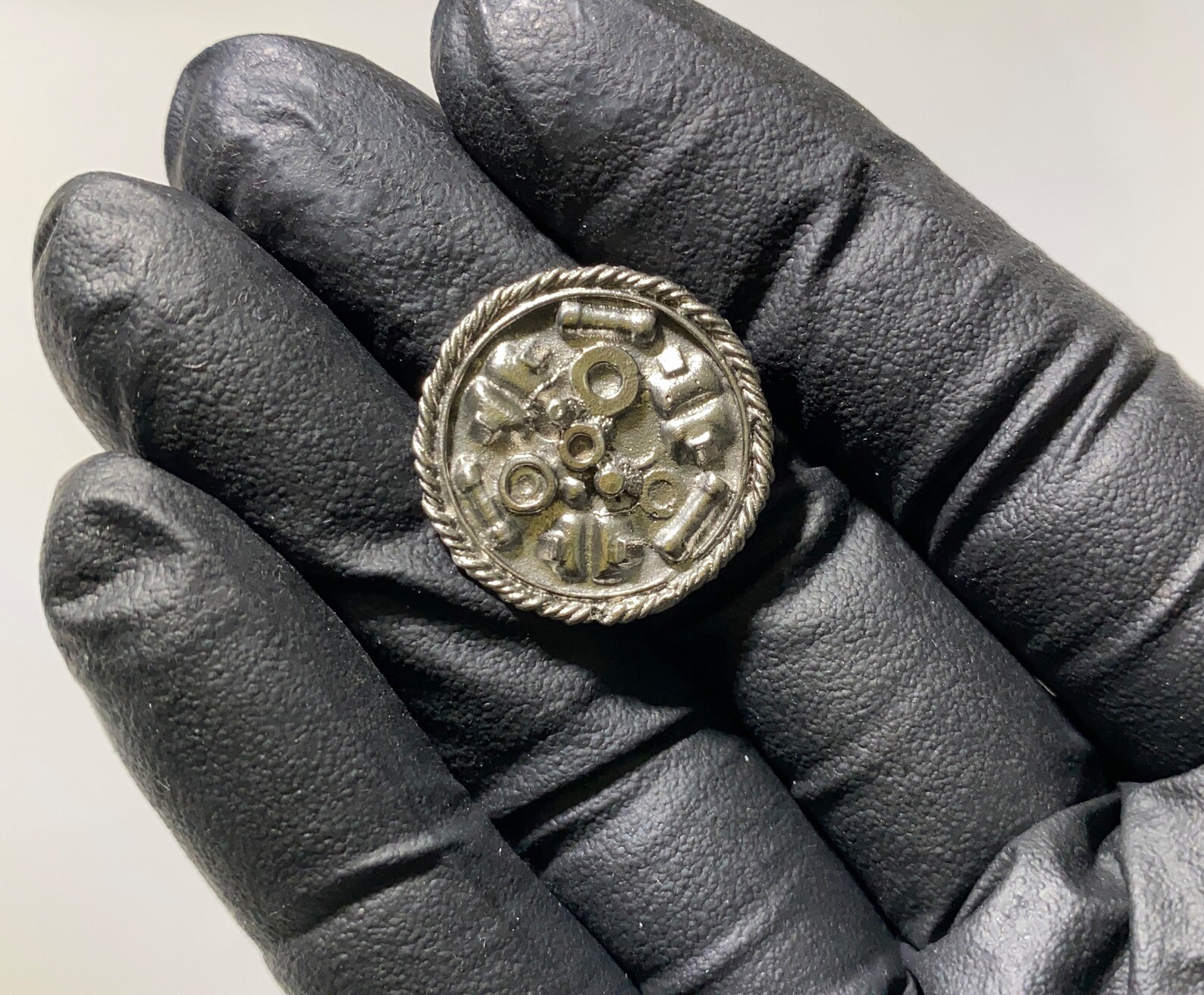 Single Coin #1, Handmade Sand-cast Pewter Coin Pocket Sculptures in ...